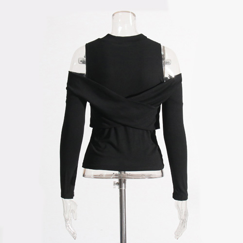 Custom Solid Color Women's Tops Bottom T-Shirt-T-shirt manufacturers